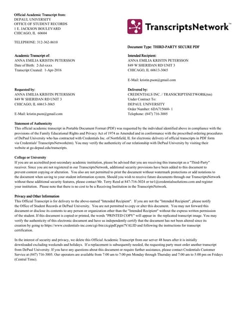 Transcript ASU | PDF