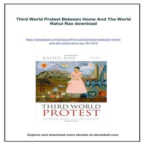 Third World Protest Between Home And The World Rahul Rao | PDF