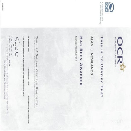 NVQ Level 4 Management | PPT