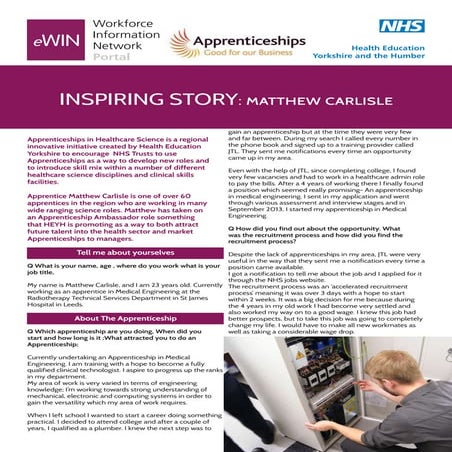 Level 3 Infrastructure Technician Apprentice Arthur Rigby | PPTX