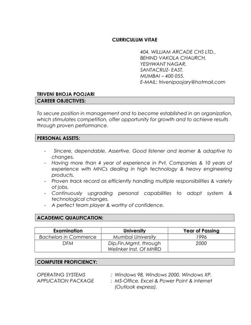 resume | PDF | Business | Business and Finance