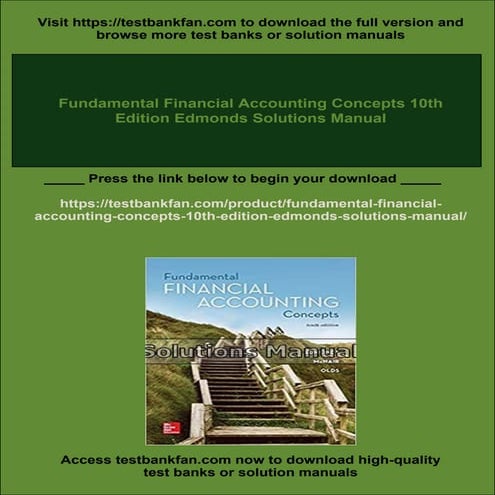 Fundamental Financial Accounting Concepts 10th Edition Edmonds ...