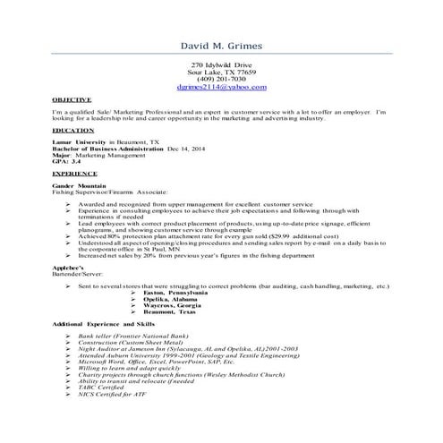 Zach Laferriere Resume | DOCX