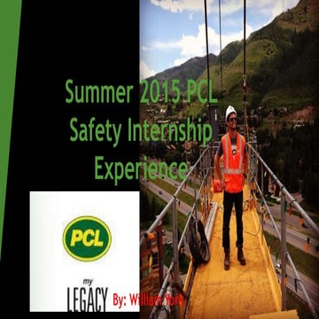 Summer 2015 PCL Safety Internship Experience | PPTX
