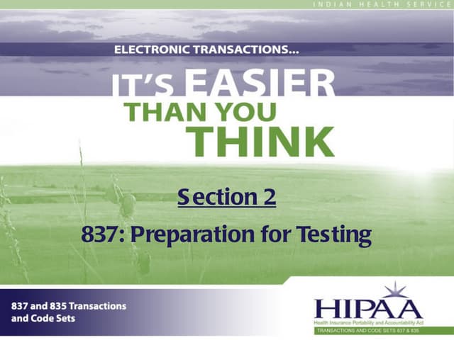 Healthcare HIPAA Edi x12 basics 1 | PPTX