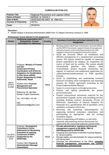 CV and Cover letter of AMTDH | PDF