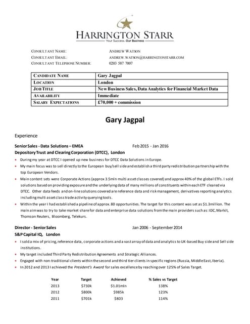 Gary Jagpal CV | PDF