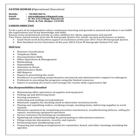 Resume School latest | DOC