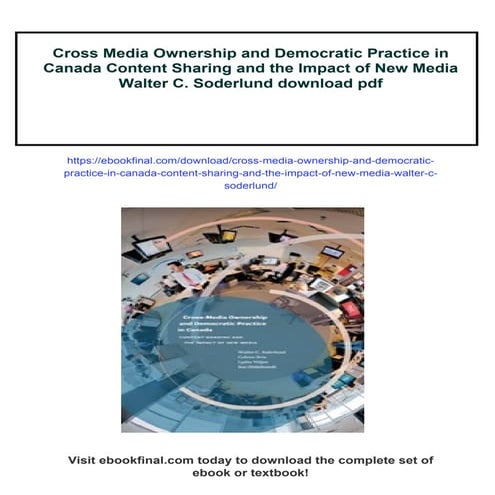 Cross Media Ownership and Democratic Practice in Canada Content Sharing ...