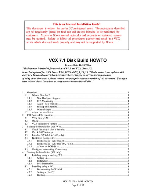 3com® University Instructor-Led Training A GUIDE TO TECHNICAL COURSES ...