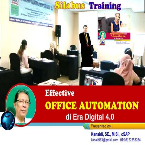 Silabus Pelatihan _"Effective OFFICE AUTOMATION" di Era Digital 4.0 | PPTX