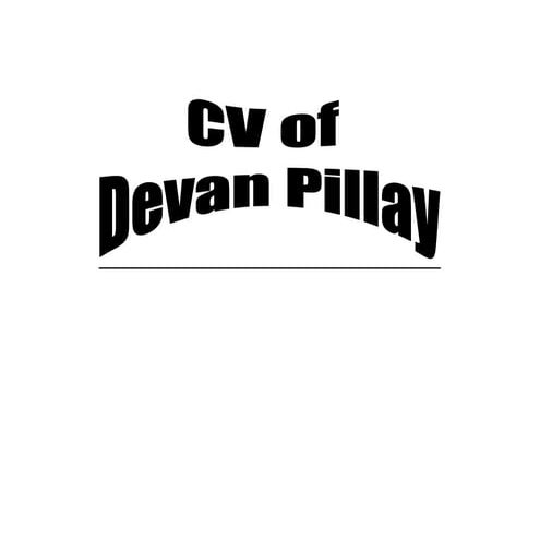 CV Devan | PDF
