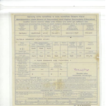 SSC Certificate | PDF