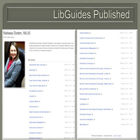 LibGuides Published | PPT