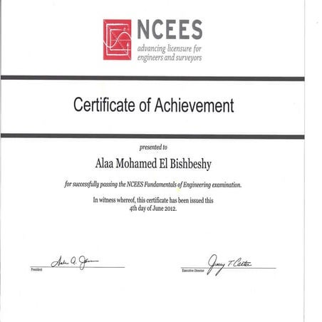 FE Certificate | PDF