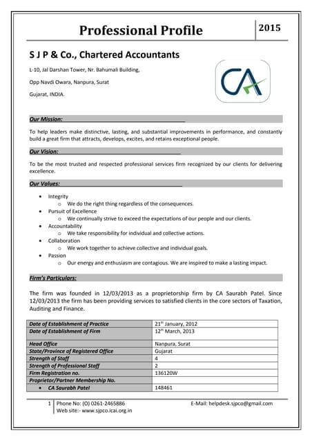 SGV_Company Profile | PDF | Business Accounting & Finance | Business