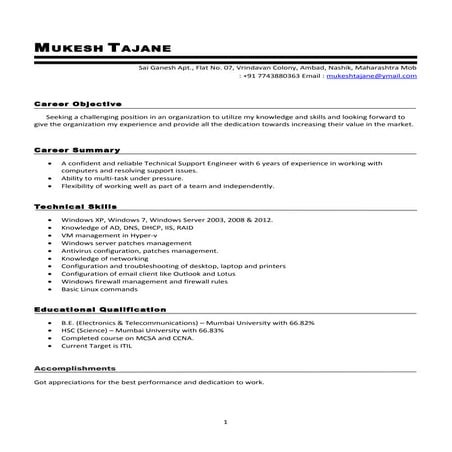 Linux Admin with 3.5Years | DOCX