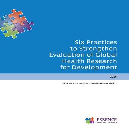 Six practices to strengthen evaluation of Research for Development | PDF