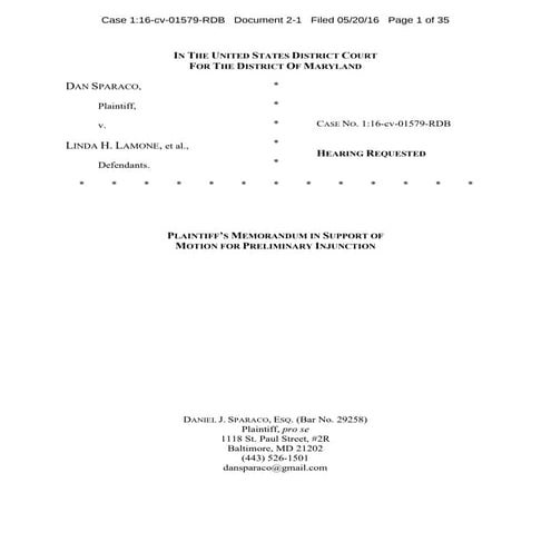 PI Motion - Memo | PDF