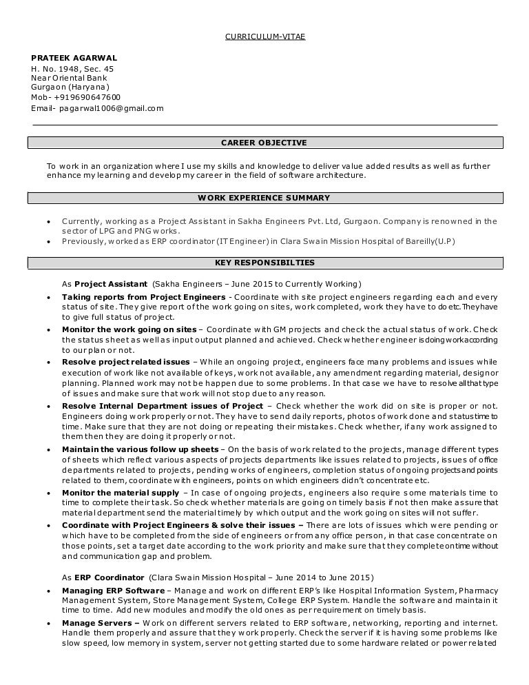 B.Tech Computer Science Resume