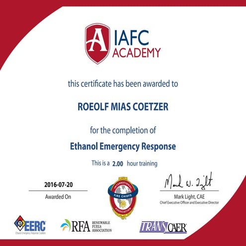 Ethanol Emergency Response | PDF