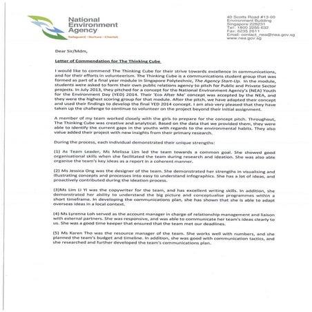 NEA Recommendation letter | PDF