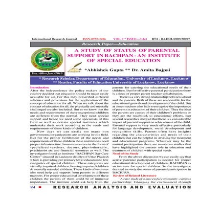 RESEARCH ANALYSIS AND EVALUATION | PDF