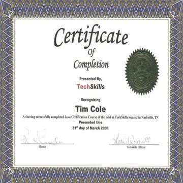 Java Software Programming Certificate | PPT