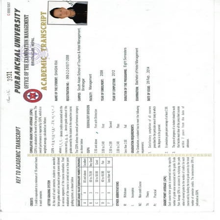 Bachelor-Transcript | PDF