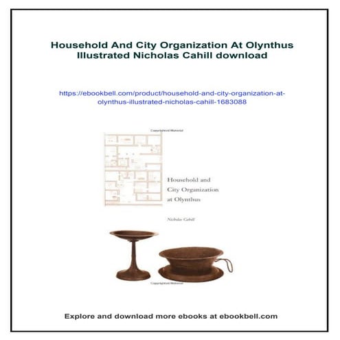 Household And City Organization At Olynthus Illustrated Nicholas Cahill ...