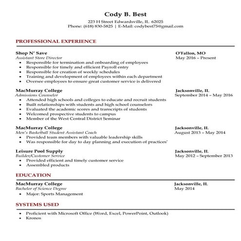 Cody's Resume (1) | PDF