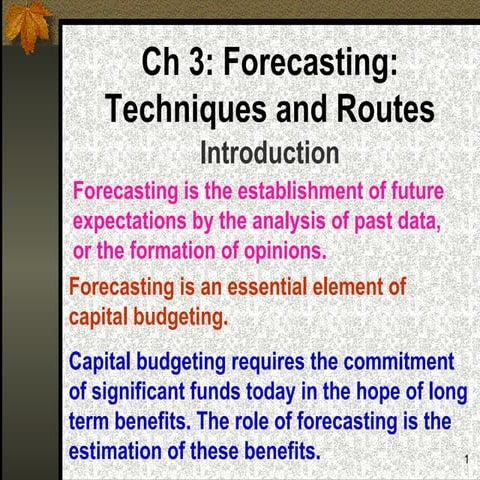 841 ch3 forecasting | PPT