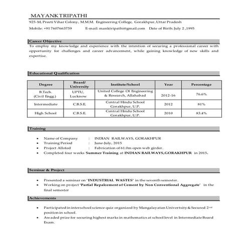 MAYANK RESUME | DOCX