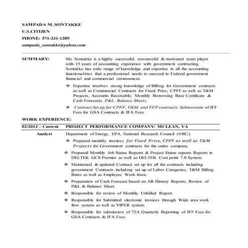 Sampada Resume | DOCX