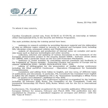 Reference letter_Coradeschipdf | PDF