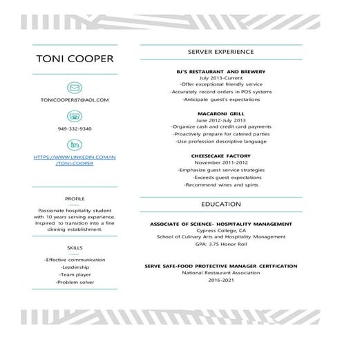 Gabrielle Resume | DOCX