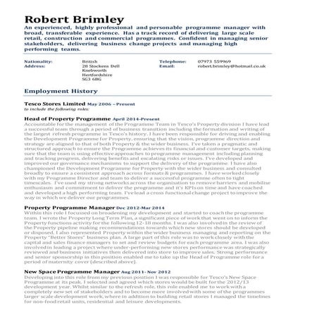 Rob Brimley CV Jan 2014 | DOCX