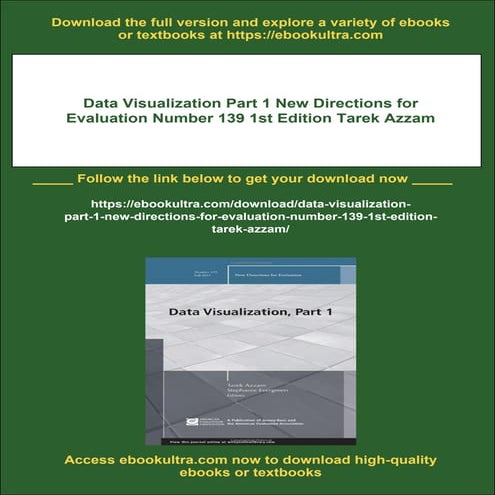 Data Visualization Part 1 New Directions for Evaluation Number 139 1st ...