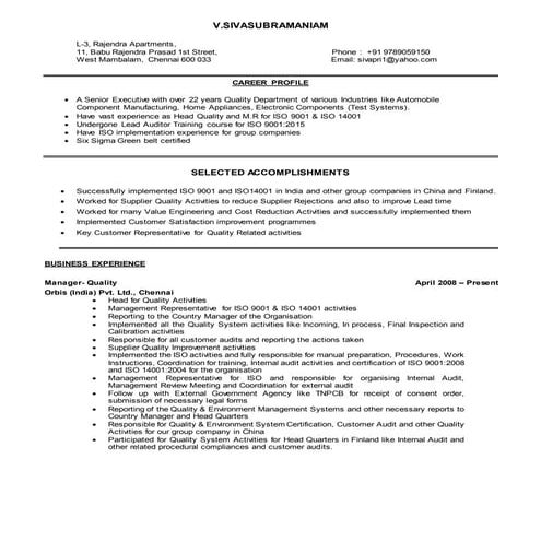 Siva Resume | DOCX