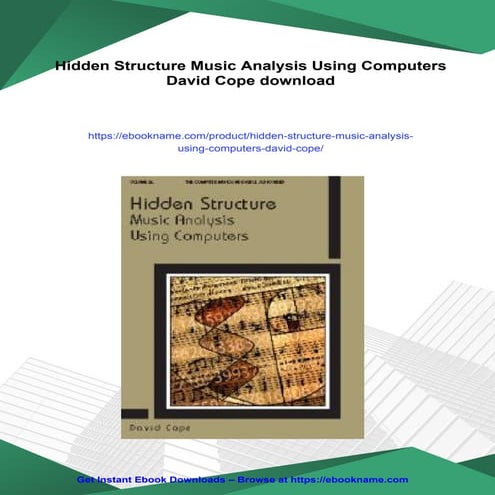 Hidden Structure Music Analysis Using Computers David Cope | PDF