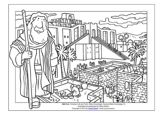 Coloring Page: Cities of the Bible: The Town of Sychar | PPT
