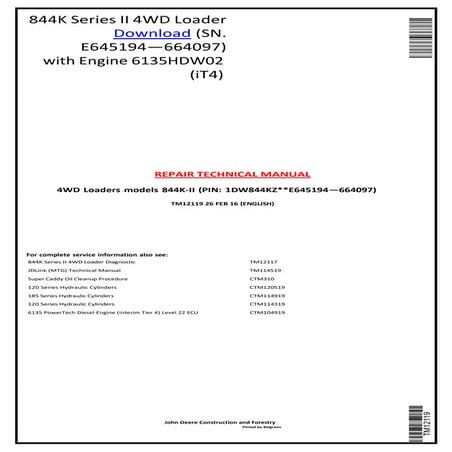 844K Series II 4WD Loader Service Repair Manual TM12119.pdf
