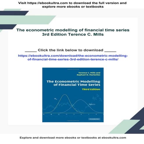 The econometric modelling of financial time series 3rd Edition Terence ...