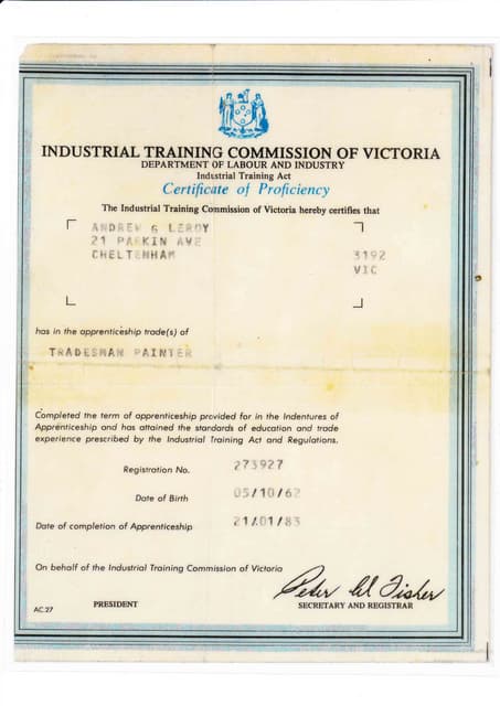 TRADE CERTIFICATE | PDF