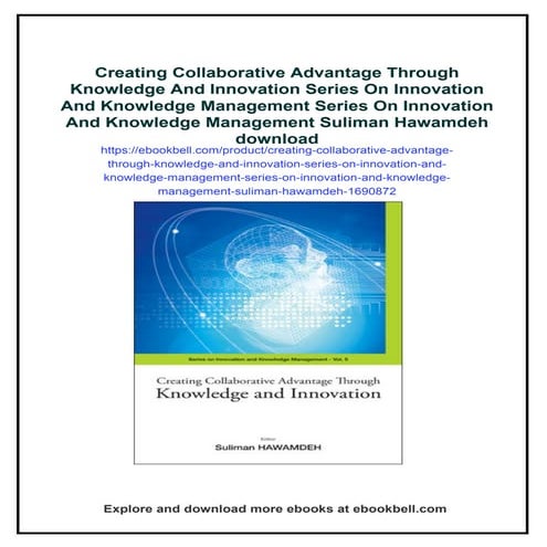 Creating Collaborative Advantage Through Knowledge And Innovation Series On Innovation And ...