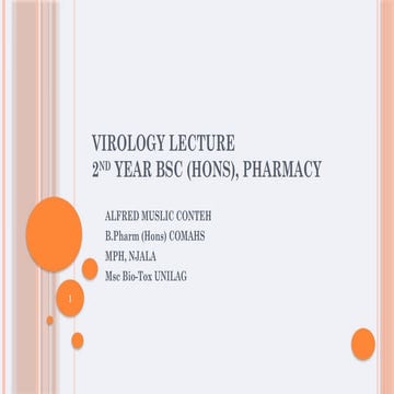 VIROLOGY - INTRODUCTION | PPTX