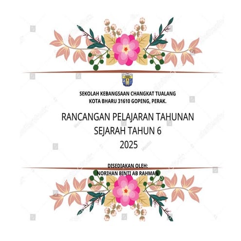 RPT SEJARAH TAHUN 6 SK TAPANG PUNGGU JULAU | PPT