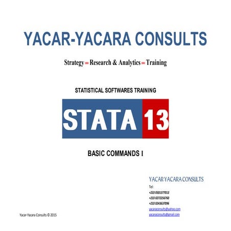 STATA 13 | PPT