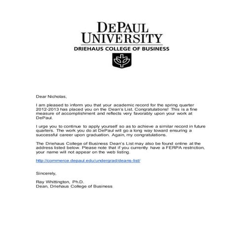 DePaul-DeansList | DOCX
