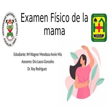 Examen físico de mamas y cáncer de mamas | PDF